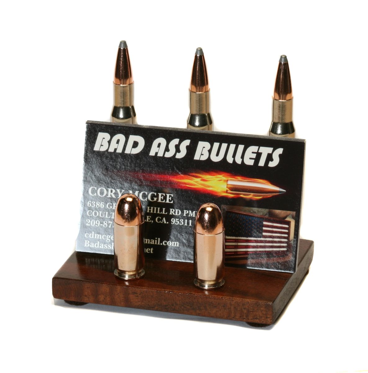 BULLET BUSINESS CARD HOLDER NICKEL