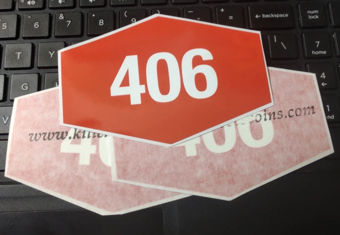 CBU 406 BEEP STICKER (3 PACK)