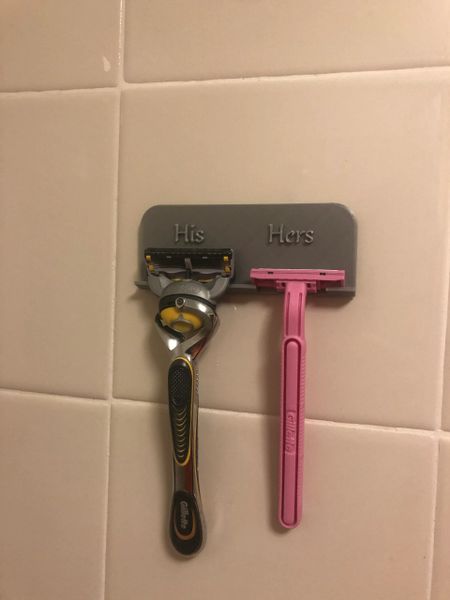 Razor “His Hers” shower holders