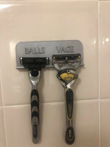 Balls Vage Shower Razor Holder (Silver)