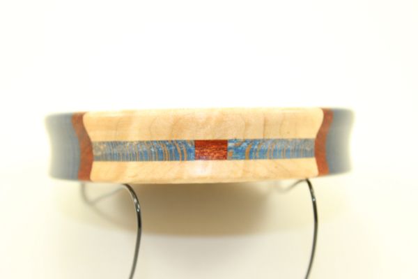 Curly Maple/Dyed Sycamore/Bloodwood Pot Call | Obsession Custom Calls