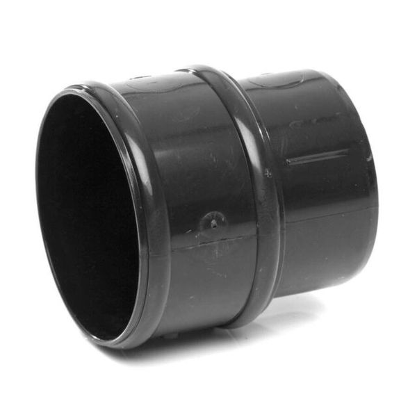 Pipe Socket Round Down Pipe Black 68mm (FRR525)