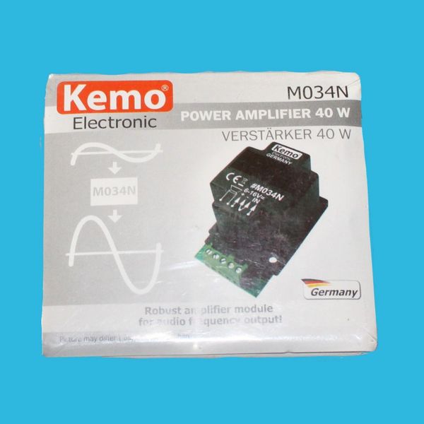 KEMO Electronic M034N 40W Power Amplifier Robust transformer amplifier ...