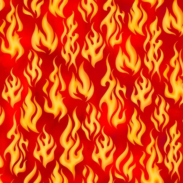 QT Fabrics Keep On Trucking Red Flames | Helios Stitches N Stuff