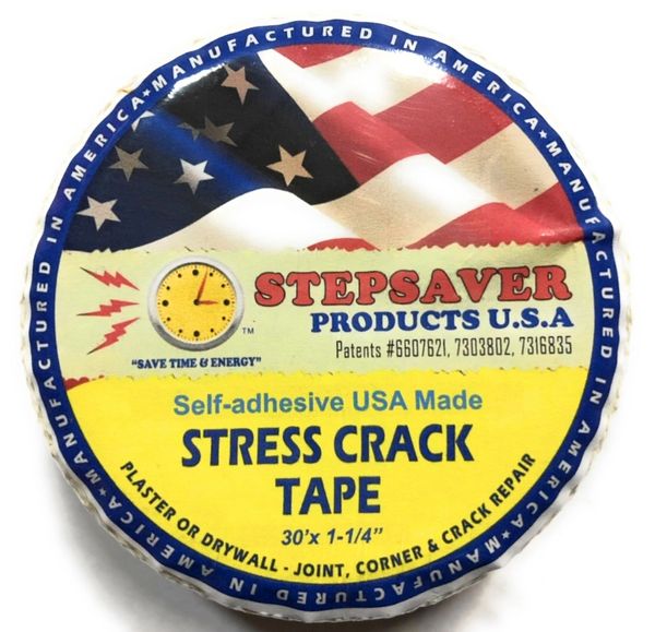 Self-Adhesive Stress Crack Tape 30' x 1.25'' Smooth Roll. Patented, USA ...