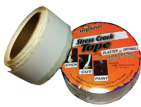 Self-Adhesive Stress Crack Tape 100'x 1.25'' Roll. Patented, USA Made