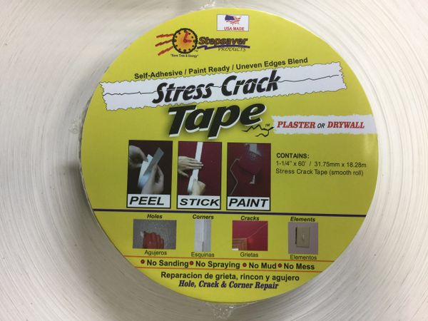 Self-Adhesive Stress Crack Tape 60' x 1.25'' Smooth Roll. Patented, USA ...