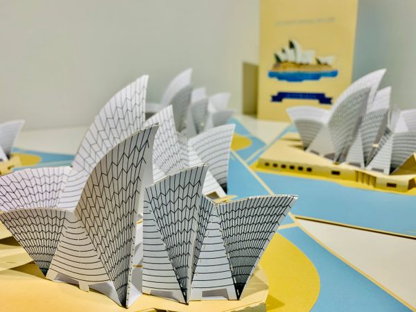 Stunning Sydney Opera House Australia Pop Up Greeting Card
