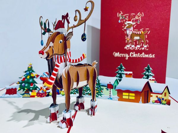 Rudolph the Red-Nosed Reindeer Pop Up Card