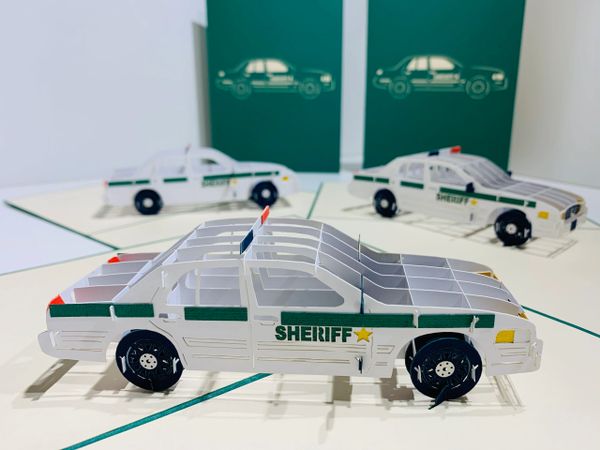 Sheriff Police Car Card