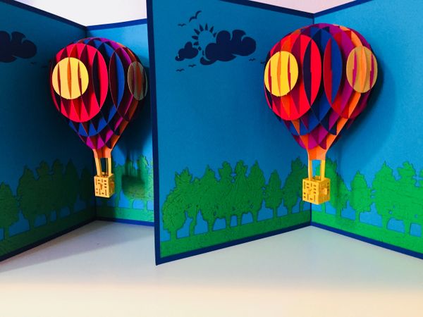 Stunning Hot Air Balloon Card