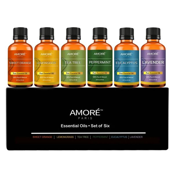 100% PURE ESSENTIAL OIL SET (6-PIECE)