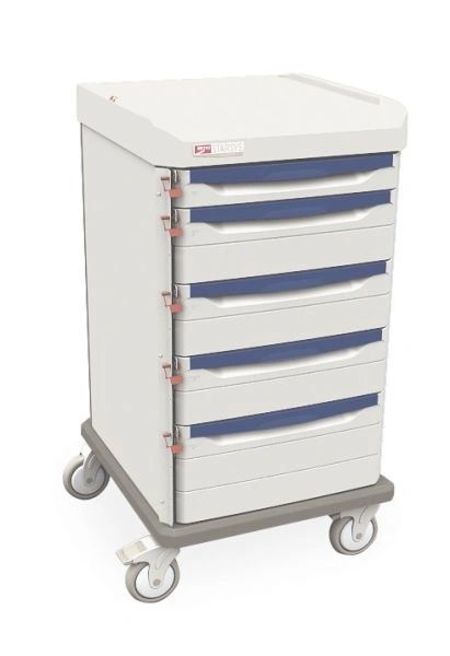 Mobile Cart with Drawers & Passive Security