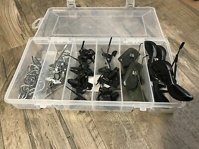 40pcs door body side moulding exterior steel pushin trim clips - 6 sizes