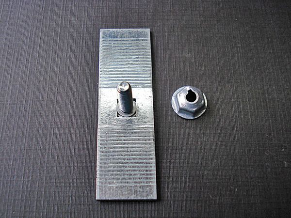 Universal breakoff bolt in clip w/nut