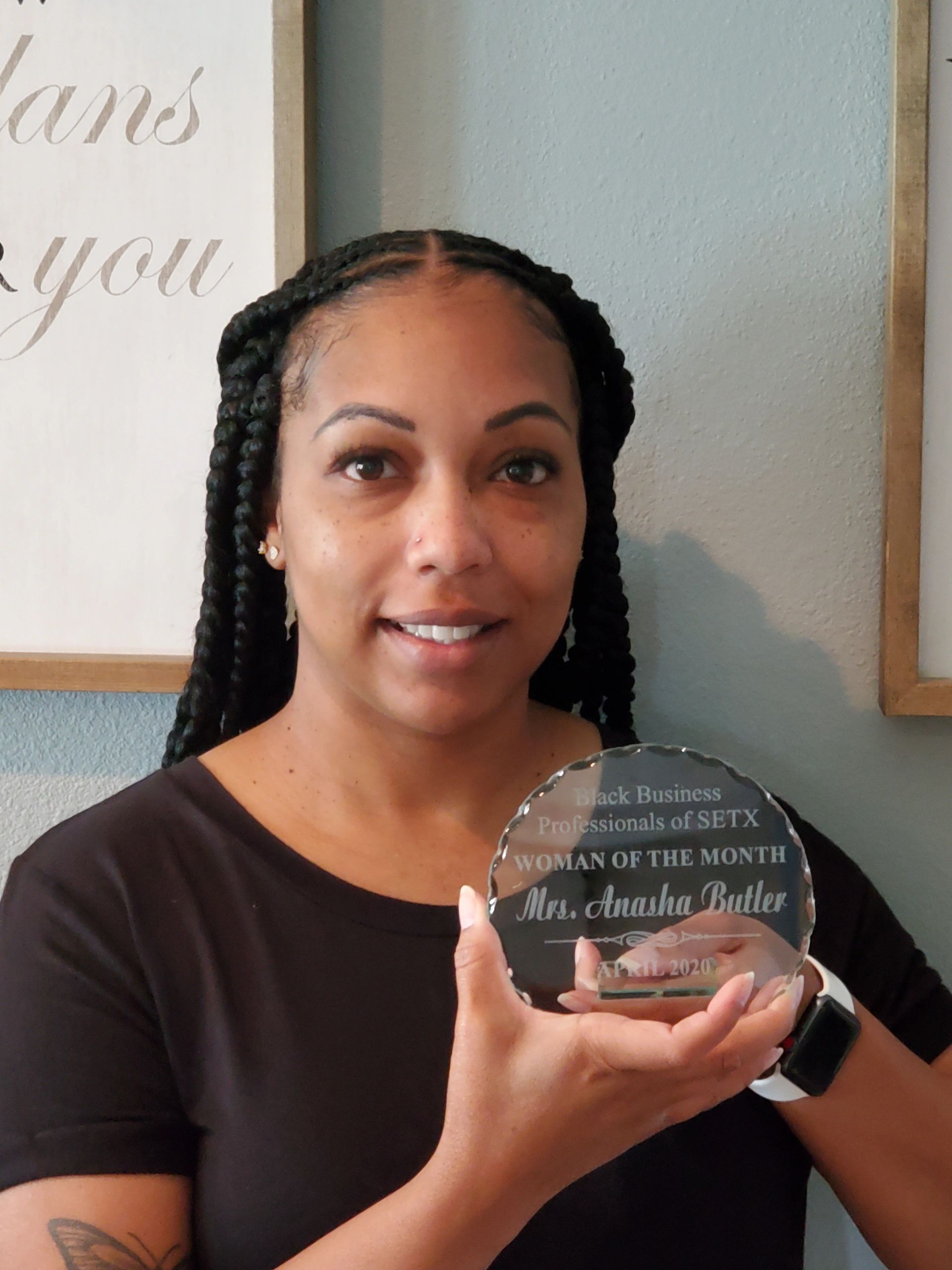 Mrs. Anasha Bush Butler April 2020 Woman of the Month