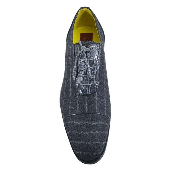 Sheriff Collection x Mauri 4796 Charcoal Gray Cashmere Dress Shoe ...