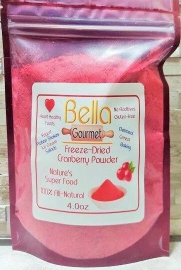 Cranberry Freeze-Dried Powder - 100% All-Natural Fruit Powders - Dry ...