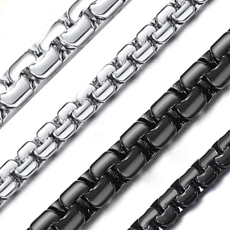 Square Box/Rolo Chain