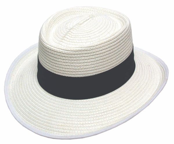 Braided Down under Style Hat Green Under Brim 21045 lawn bowls hat