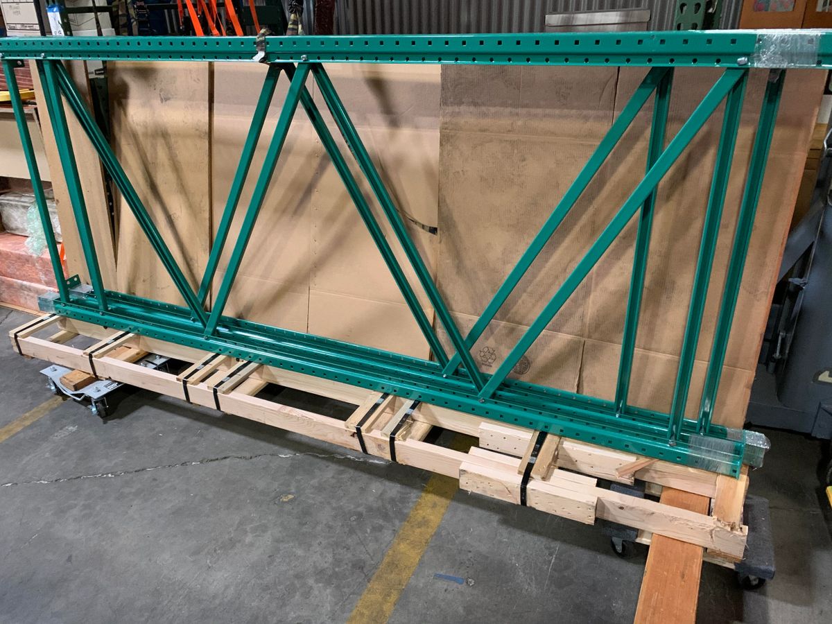 Pallet Rack Frame 48" Deep 96" Height Assembled Bolted Uprights (NEW)