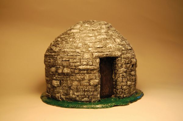 Round stone hut - Madieval buildings - KIT ONLY