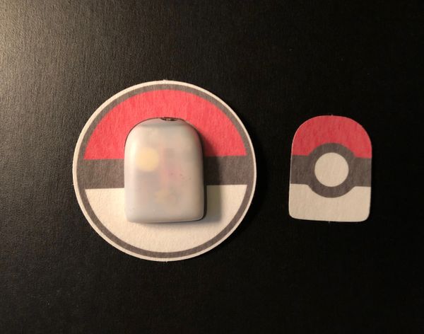 Pokeball Design Silly Patch to Secure All Diabetic devices | Adhesive Silly Patch to Secure CGM ...