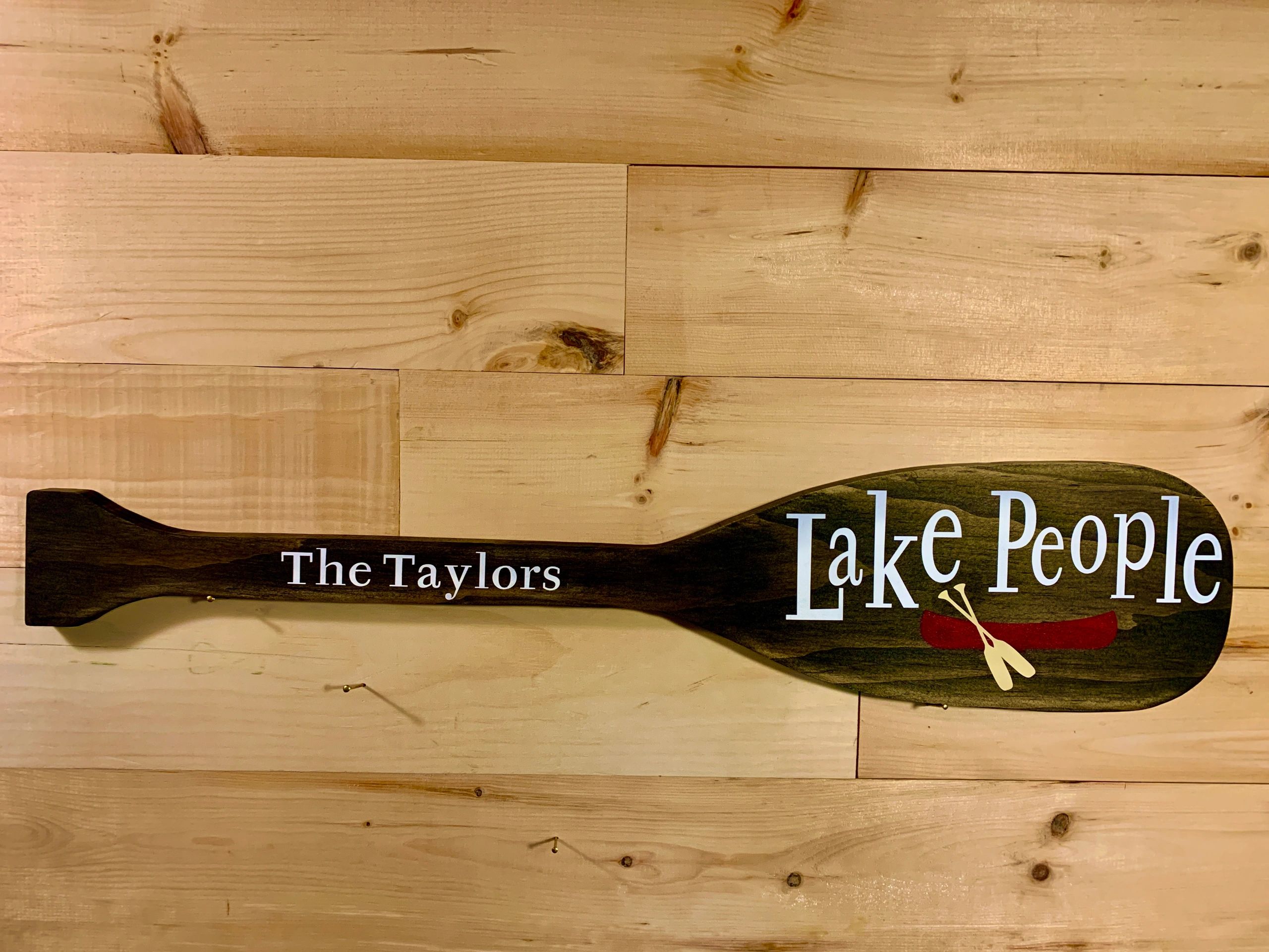 Canoe Paddle Signs - Custom Wood Signs