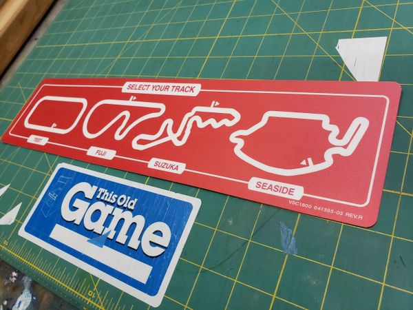 Pole Position II Track Dashboard Decal