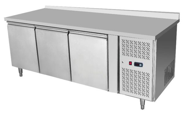 3 Door Counter Freezer with 100mm splashback