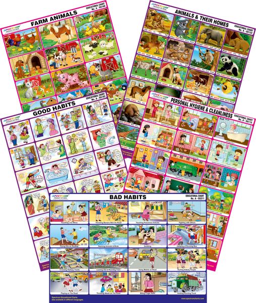 Spectrum Mirror Coat Educational Charts (Set of 5) : Set 3 ( Good & Bad ...