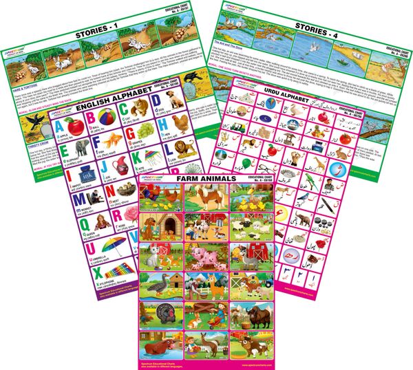 Spectrum Mirror Coat Educational Charts (Set of 5) : Set 14 (English ...
