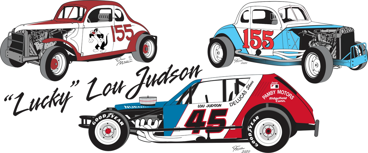 LUCKY LOU JUDSON COFFEE MUGS 15 OZ