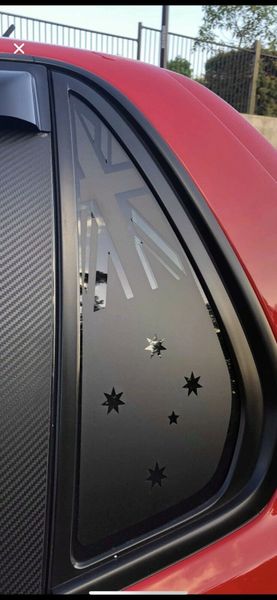 VE VF Aussie Flag UTE decals (Matt Black)