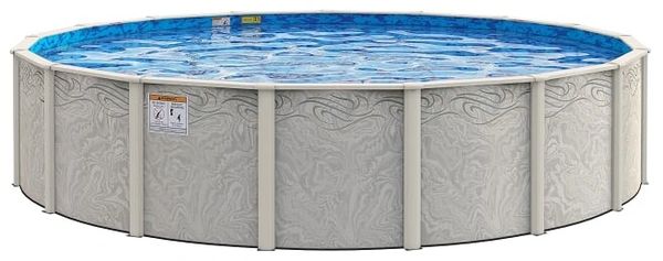 30ft Round 54" Resin / Galv. Steel Above Ground Pool with 8" Top Seat
