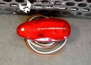 RED LED TEAR DROP FENDER LIGHTS