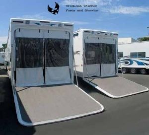 REAR RAMP ADD A WALL- XL WHITE Fits Openings (78 inch - 98 inch H x 93 ...