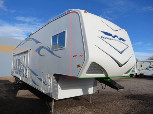 2008 WEEKEND WARRIOR FRONT CAP FIBERGLASS FIFTHWHEEL
