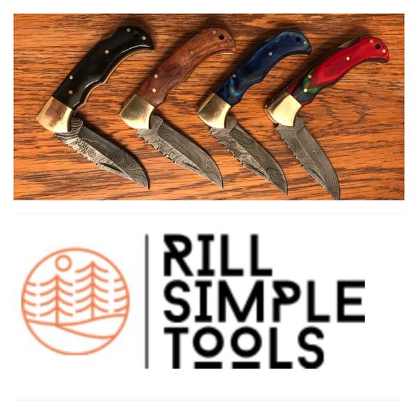 Rill Simple Azul damascus Folder