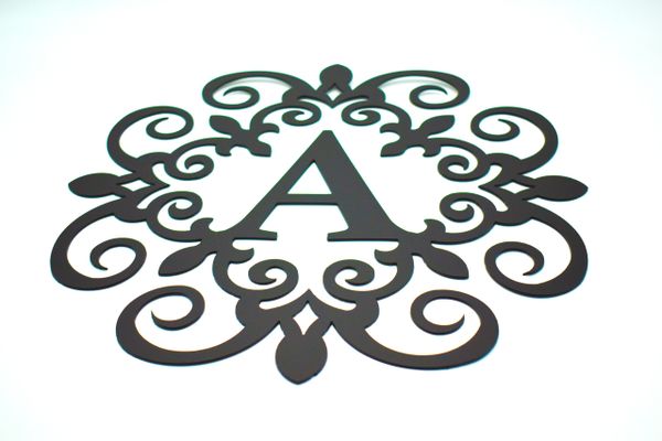 Fancy Scroll Letters