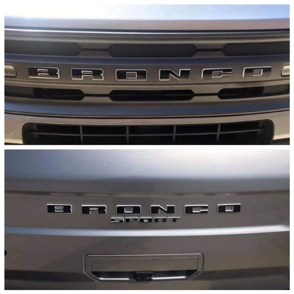 Vinyl Letters Overlay Decal for 2021+ Ford Bronco Sport (FRONT & REAR)