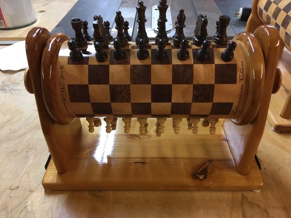 3rd Millennium Chess Board - Natural Alder Series