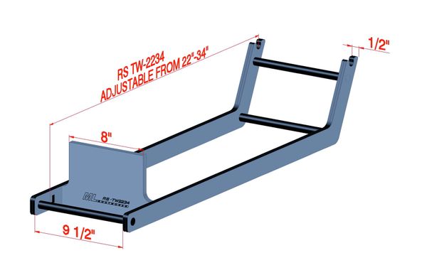 Universal Outrigger Stand, adjustable 22-34" RS-TW2234