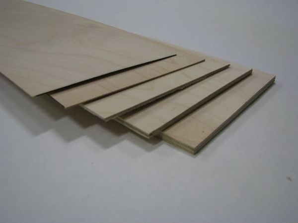 (2) Sheets - 1/8" Birch Aircraft Plywood Sheet (6 ply)