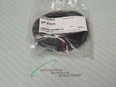 KEYENCE OP-87274 FLOW SENSOR CONNECTOR CABLE L-SHAPED M12 10M PVC