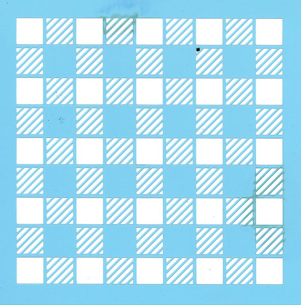 1/2" Buffalo Check Stencil 6 x 6 M2-33