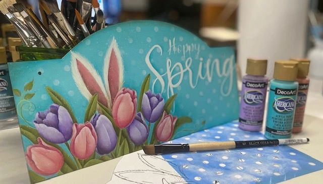 Hoppy Spring Print Pattern