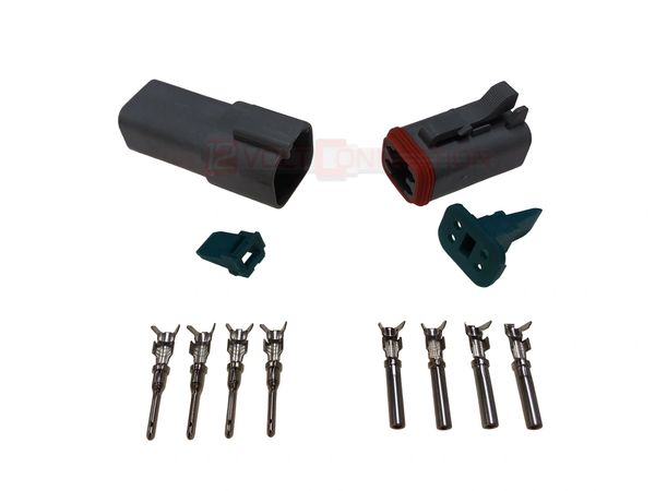 Amphenol AT 4 Pin Connector Kit 14-16 AWG Terminals