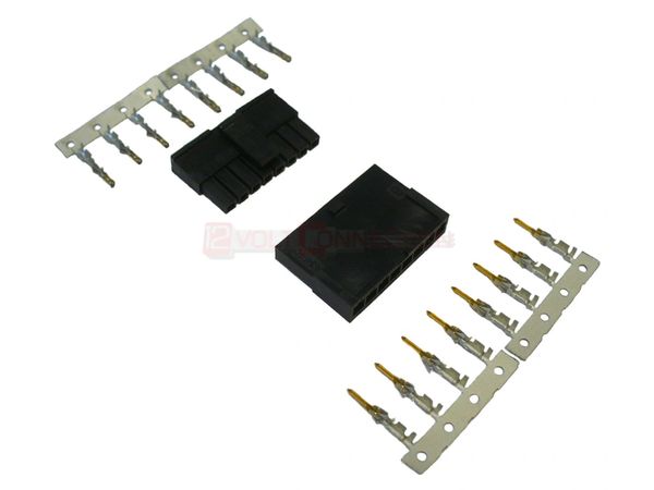 Molex Micro-Fit 8 Pin Connector Kit 20-24 Gauge Gold Plated Terminals