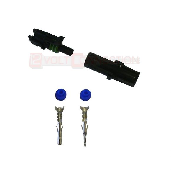 1 Pin Delphi Weather Pack Connector 12 AWG